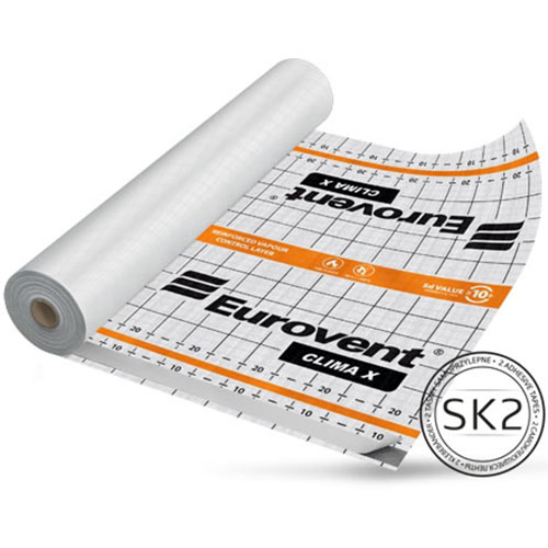 Membrana paroizolacyjna Eurovent CLIMA X 115 g/m2 Rolka 75m2 +SK2 | Sklep Hanex.pl