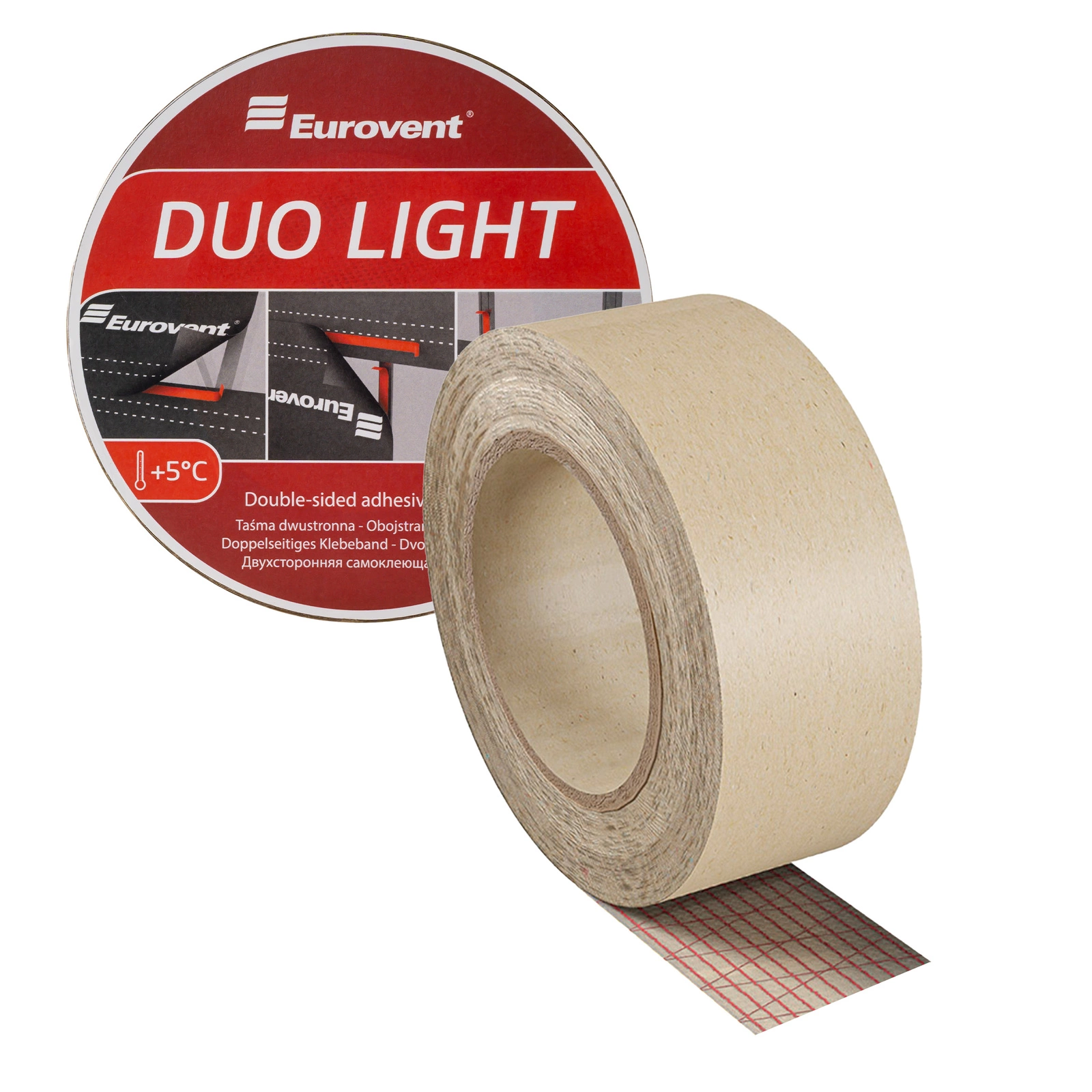 Taśma dwustronna do łączenia membran folii 50mm x 25m Eurovent DUO ...