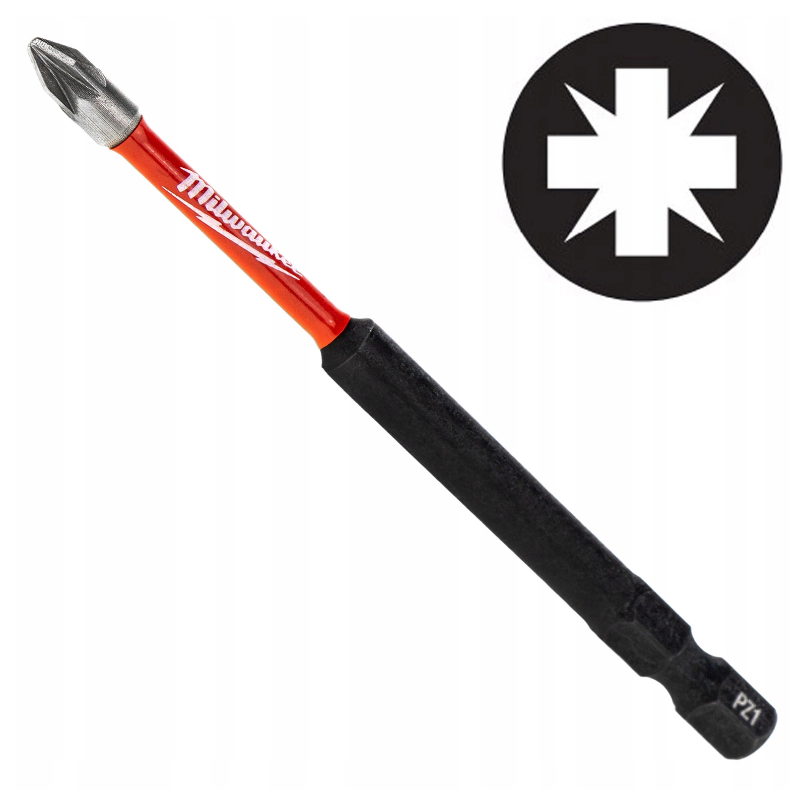 Bit udarowy Milwaukee Pozidriv PZ1, 90 mm 1 szt. Shockwave | Sklep Hanex.pl