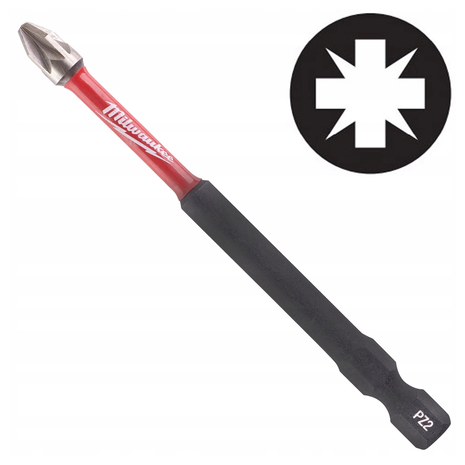 Bit udarowy Milwaukee Pozidriv PZ2, 90 mm 1 szt. Shockwave | Sklep Hanex.pl