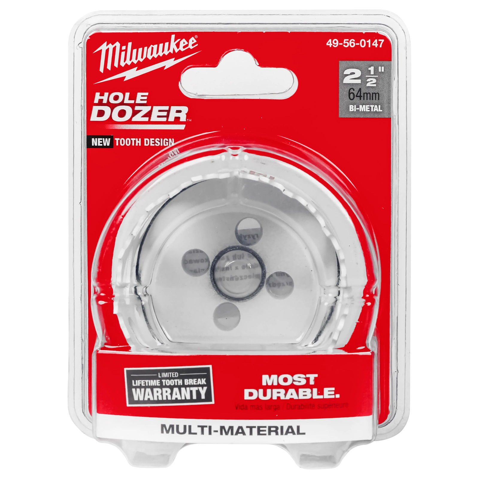 Otwornica do drewna metalu 64 mm Milwaukee bimetalowa Hole Dozer | Sklep Hanex.pl