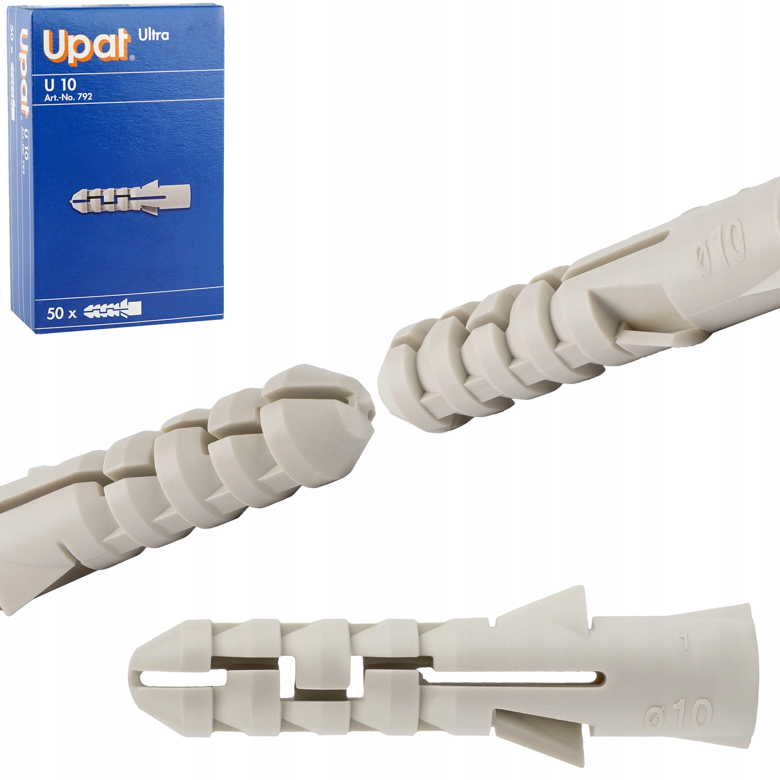 Koszulki rozporowe 10 x50 mm 50 szt. nylonowe do wkrętów GTRW Etanco Ultra | Sklep Hanex.pl